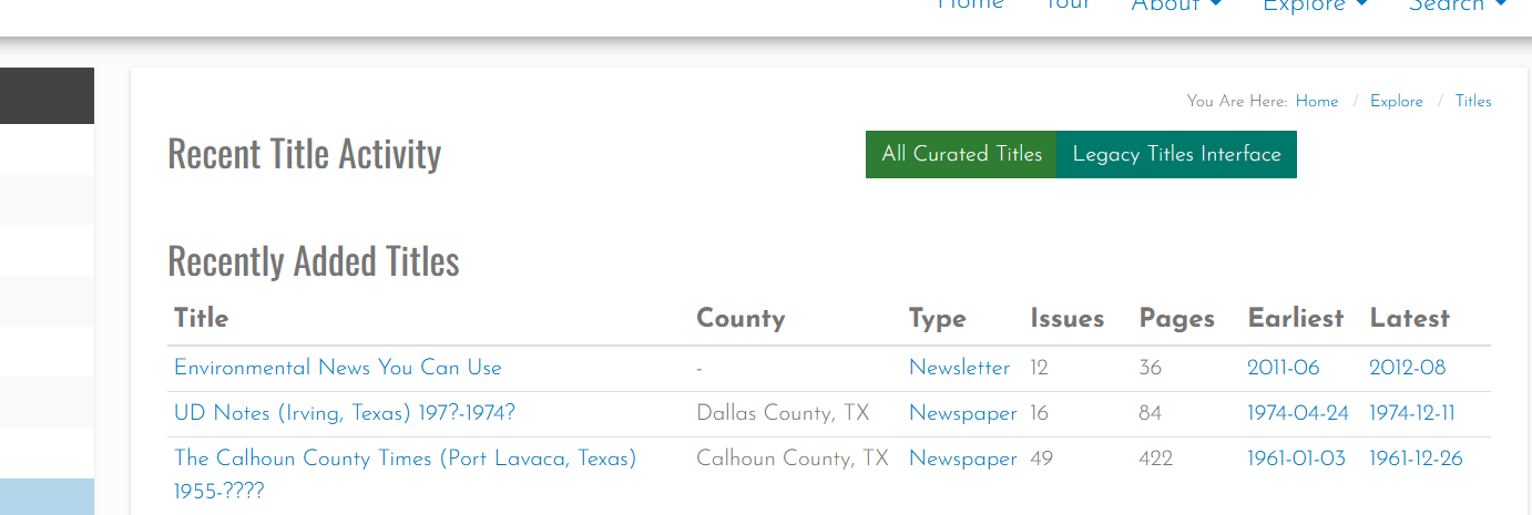 News - The Portal to Texas History