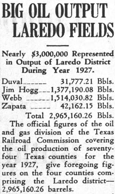Oil Comes to Laredo! | News - The Portal to Texas History